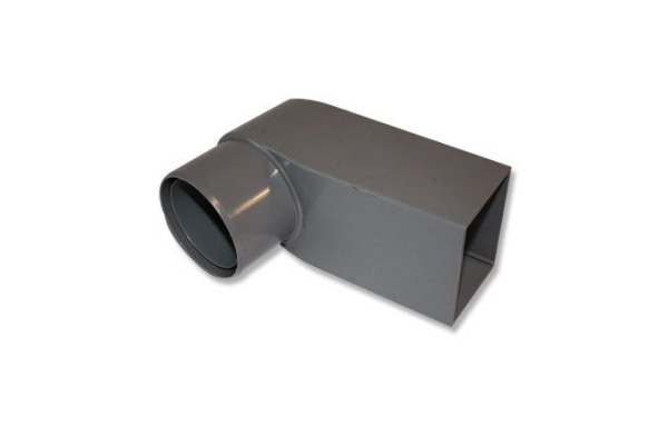 Stadsuitloop van PVC maten 60x80 mm voor buis 70-80 mm