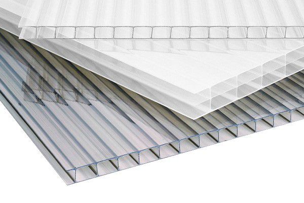 Polycarbonaat plaat 10mm dik breedte maat 105cm